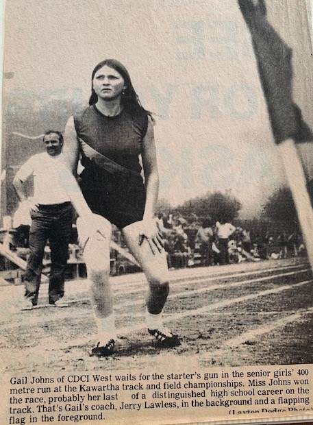 Running-Gail Johns | Cobourg and District Sports Hall Of Fame